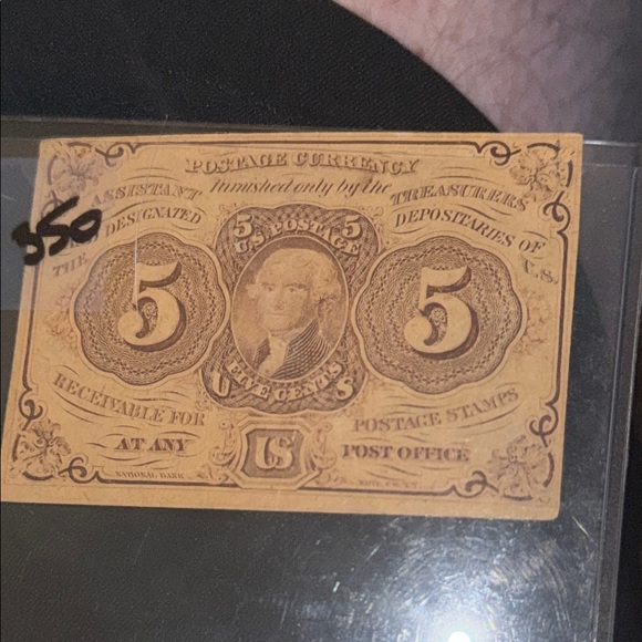 United States Postal Currency | Other | Vintage 5 Cent Postage Currency ...